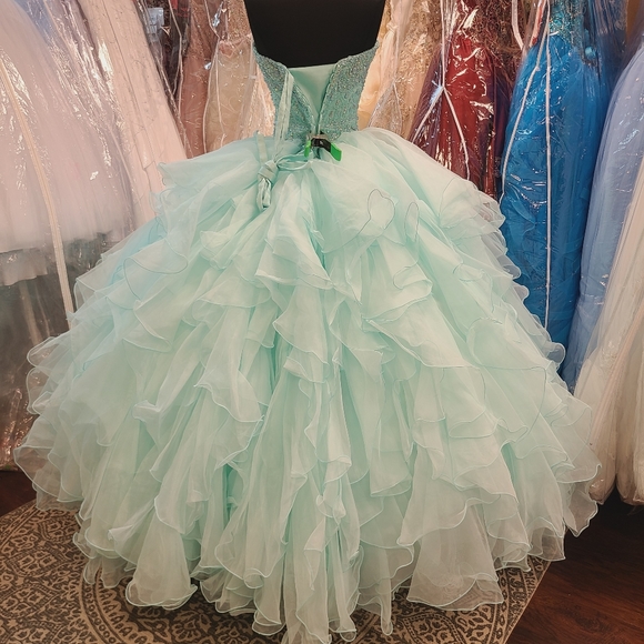 Mori Lee | Dresses | Frosty Mint Green Fairy Ballgown | Poshmark